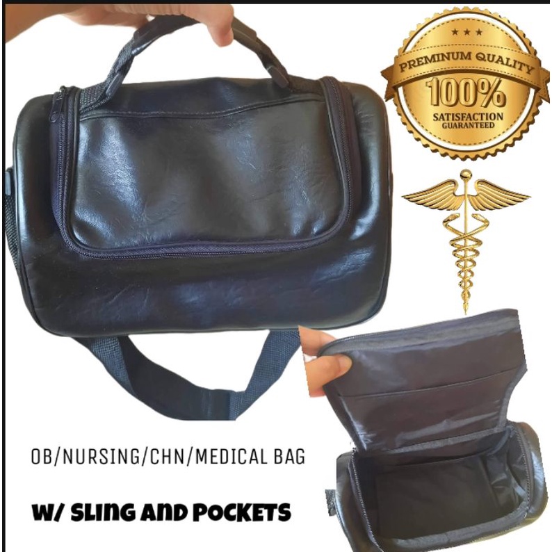 OB BAG/CHN BAG/ NURSING BAG/MEDICAL BAG (oval type w/ SLING) | Shopee ...