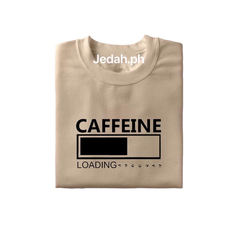 CAFFEINE LOADING statement shirt/t-shirt aesthetic minimalist printed ...