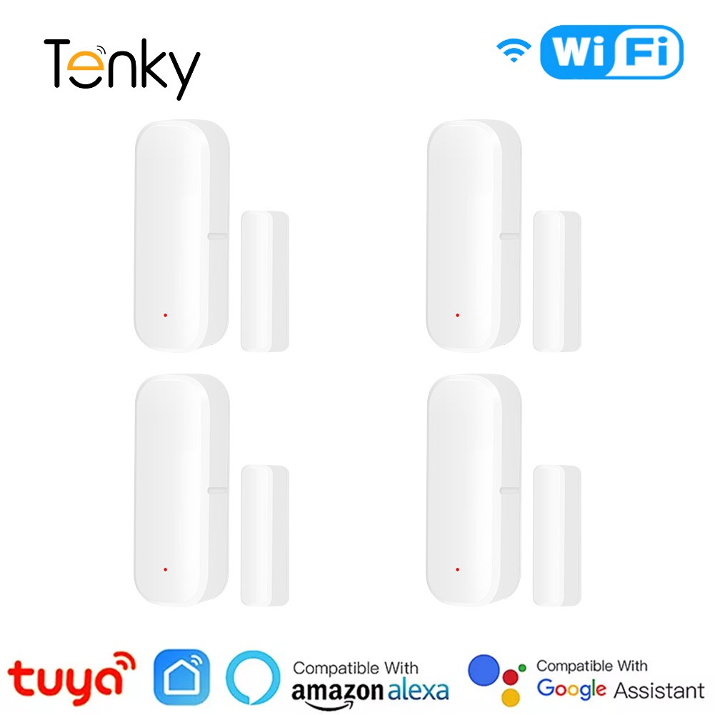 Tenky Smart WiFi Door Sensor Window Sensor Door Magnetic Alarm Detector ...