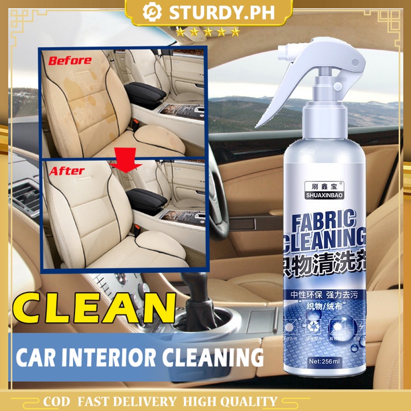 256ML Fabric Cleaner Car Interior Cleaner Dashboard Seat Stain Remover ...