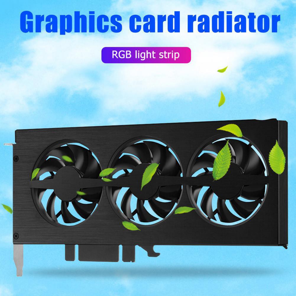 JONSBO VF-1 Graphics Card Radiator GPU Cooler 80mm Fan * 3 Direct ...