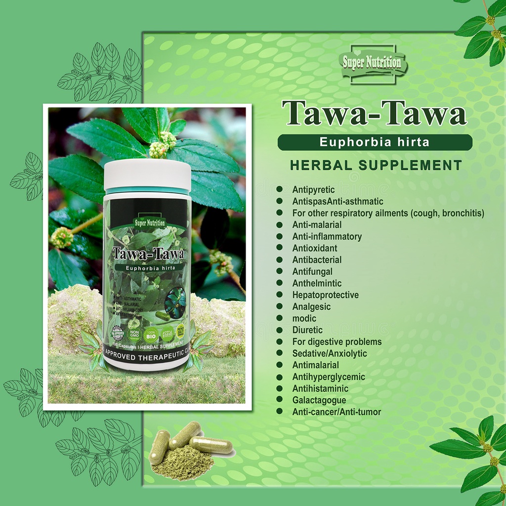 100% Natural Tawa Tawa Capsule | Shopee Philippines