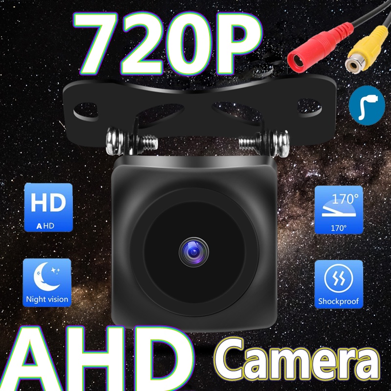 AHD 720P HD Reverse Car Rear View Camera 170 Degree Angle Backup Night ...