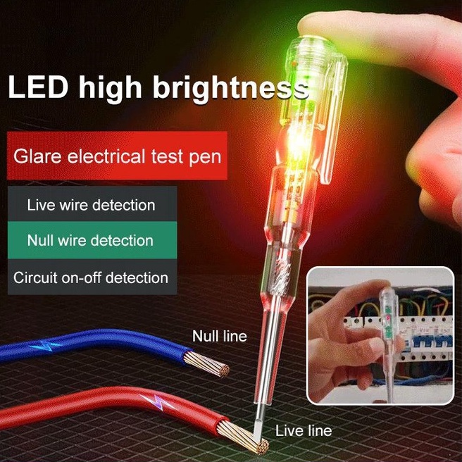 Germany Voltage Tester High Brightness Color Electric Pen Mains Circuit ...