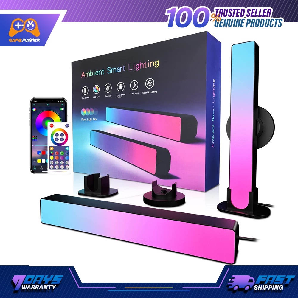 RGB LED Light Bar Multiple Modes Ambient Lighting for Gaming, Movies ...