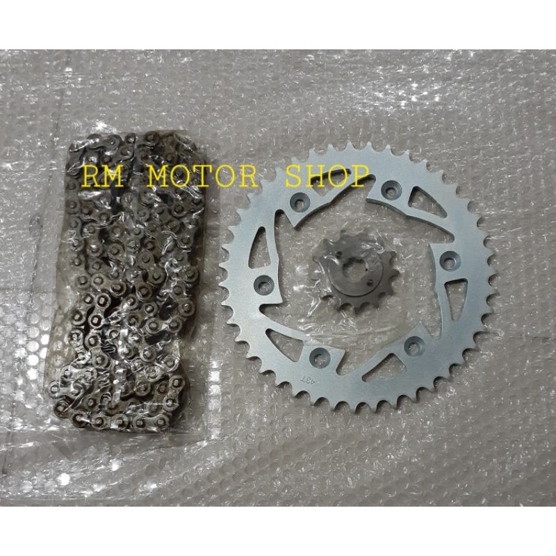RUSI KRY 150 / KRY 200 SPROCKET SET / CHAIN SET (13/43/520) | Shopee ...