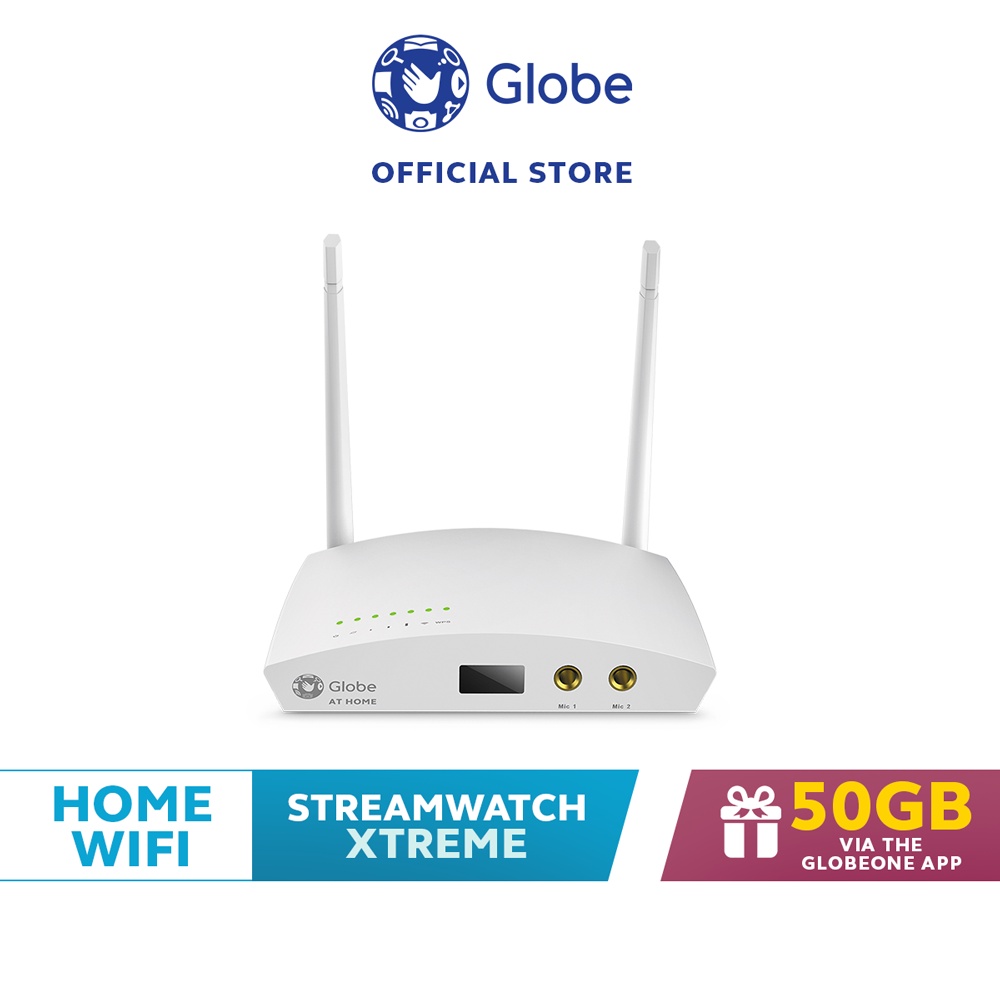 Globe Streamwatch Xtreme Prepaid WiFi - White | Shopee Philippines