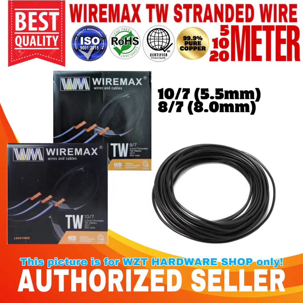 Original WIREMAX 99.99% Copper TW Stranded Wire Lead FREE 10/7 & 8/7 ...