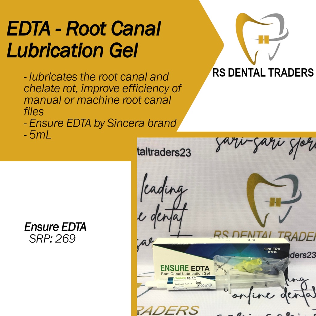 EDTA - Root Canal Lubrication Gel - Ensure by Sincera | Shopee Philippines