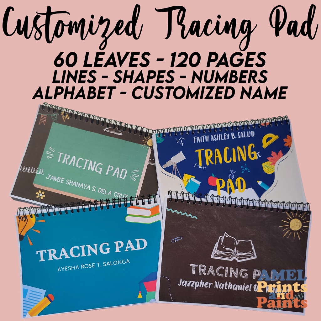 Customized Tracing Pad / Personalized Tracing Pad Activity For Kids ...