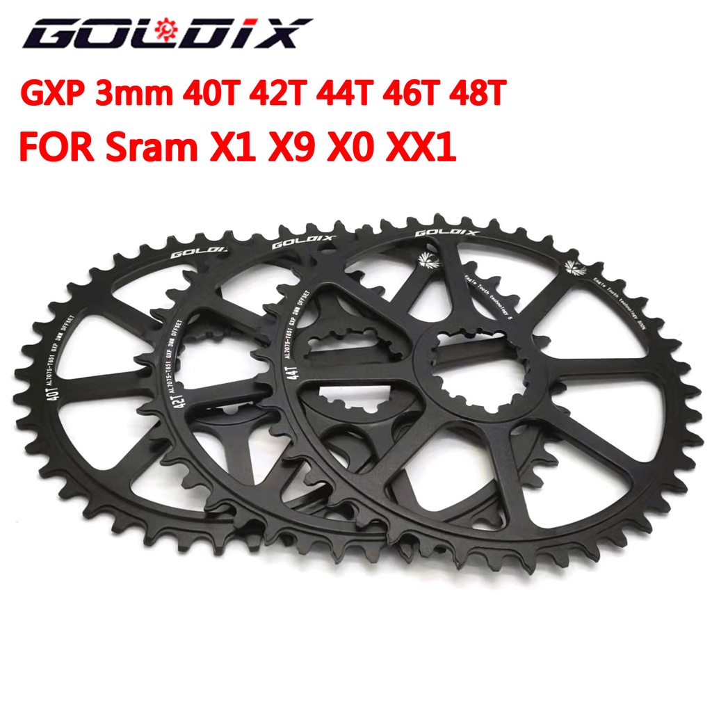 for SRAM GXP Bicycle Chainring 3mm Offset 30T-48T MTB Narrow Wide ...