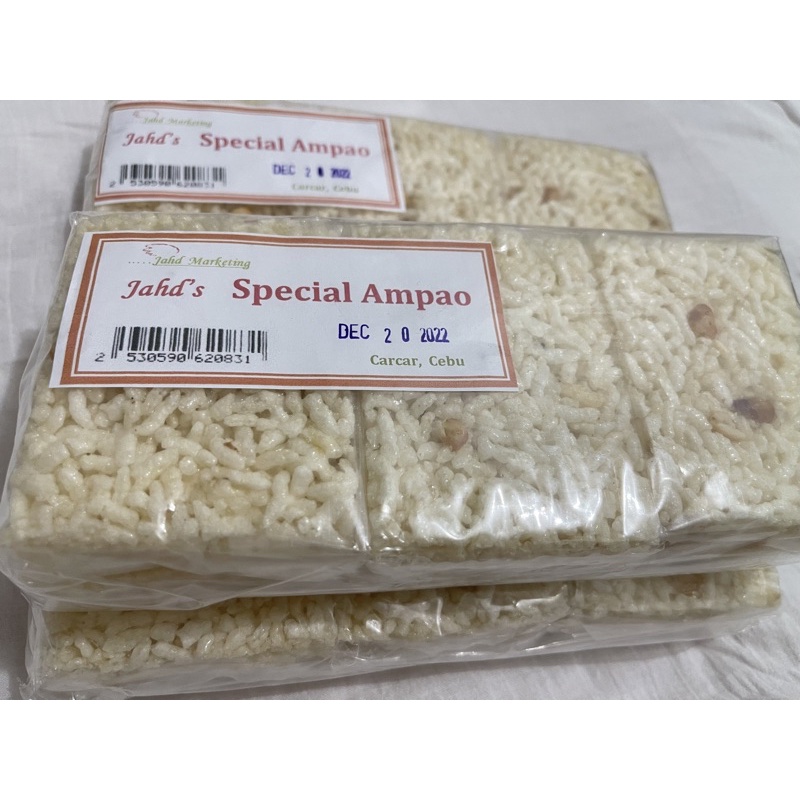 Jahd's Special Ampao in Carcar Cebu 6 pcs in pack 140 grams Pop rice ...