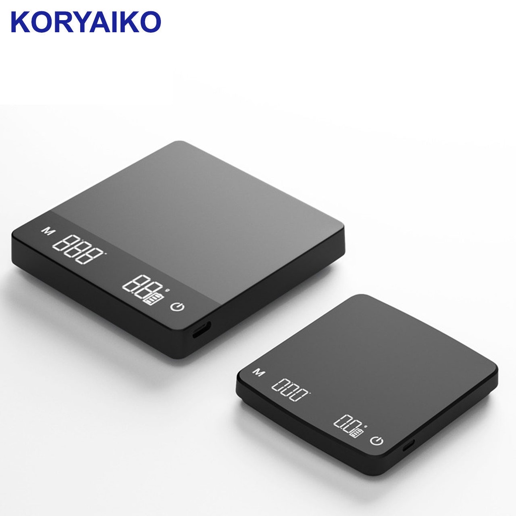 Koryaiko Slim Digital Timer Drip Coffee Scale High Precision Electronic ...