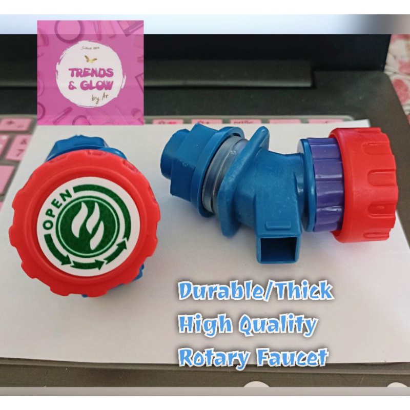 ROTARY FAUCET/GRIPO FOR GALLON WATER CONTAINER - BLUE and GREEN COLOR ...
