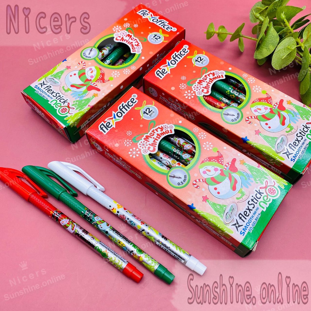 Flexoffice FO-GELB019 12pcs flexstick NEO smooth ink pen ballpen ...