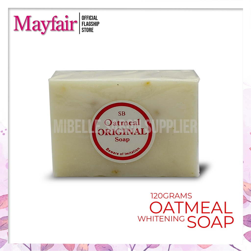 MAYFAIR OATMEAL MILK SOAP BAR 120g WHITENING ANTI AGING SMOOTH SKIN ...