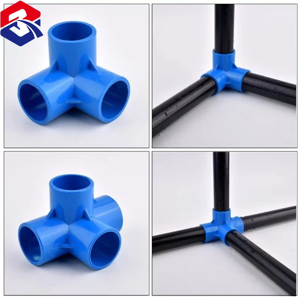 TQTQ PVC Blue Pipe Fittings Connector1/2" to 3/4" 20mm to 25mm(Elbow ...