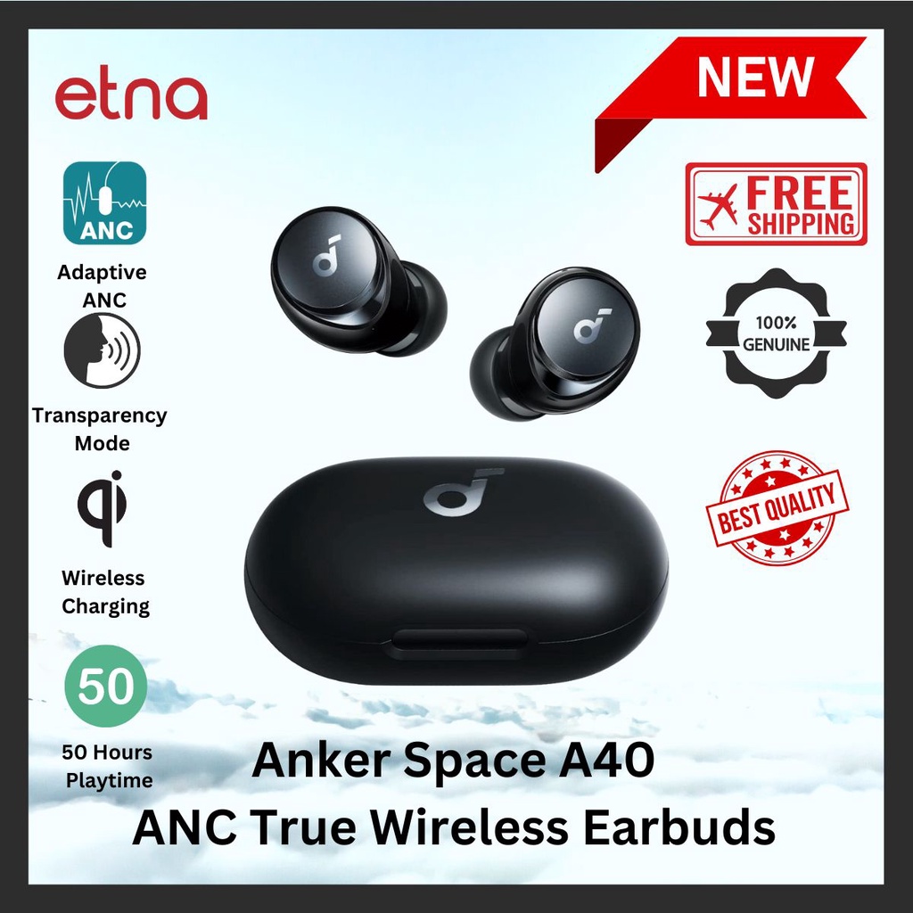 Anker Space A40 Adaptive Noise Cancelling Wireless Earbuds | Shopee Philippines