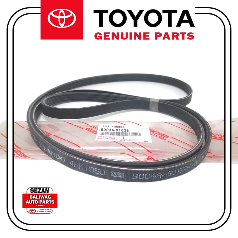 ORIGINAL TOYOTA DRIVE BELT FAN BELT ALTERNATOR BELT AVANZA 1.3 2006 ...