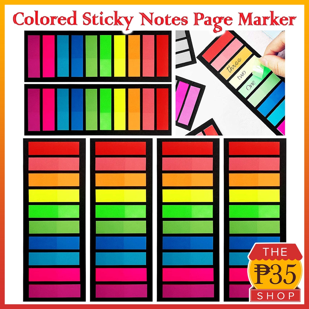Page Markers Sticky Index Tabs Arrow Flag Tabs Colored Sticky Notes for ...