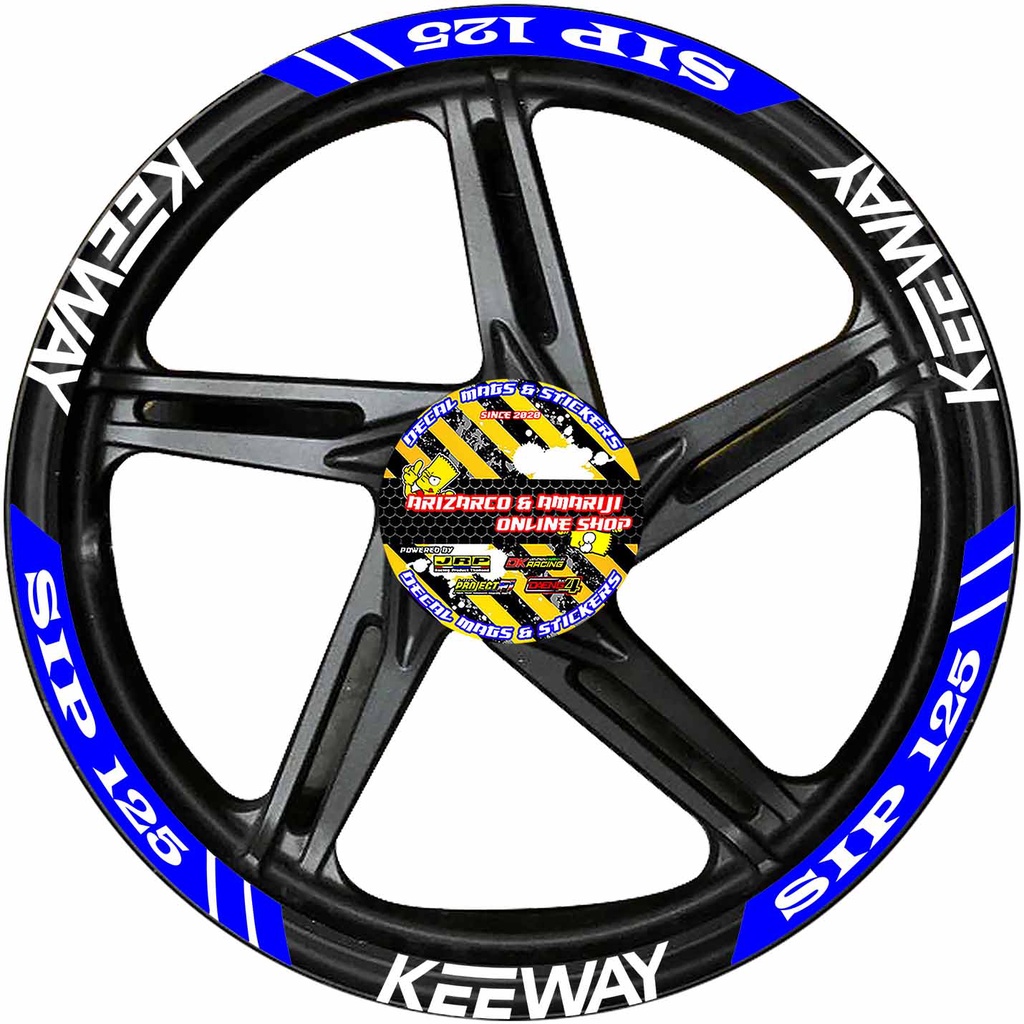 KEEWAY SIP 125 NEW DECAL MAG STICKER PRINTED VERSION - 1 SET FRONT AND ...