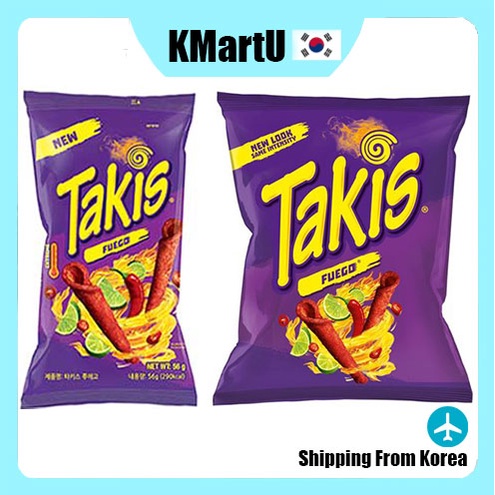 [Takis] Fuego Extreme Spicy Chips Hot Chili Pepper & Lime Tortilla ...