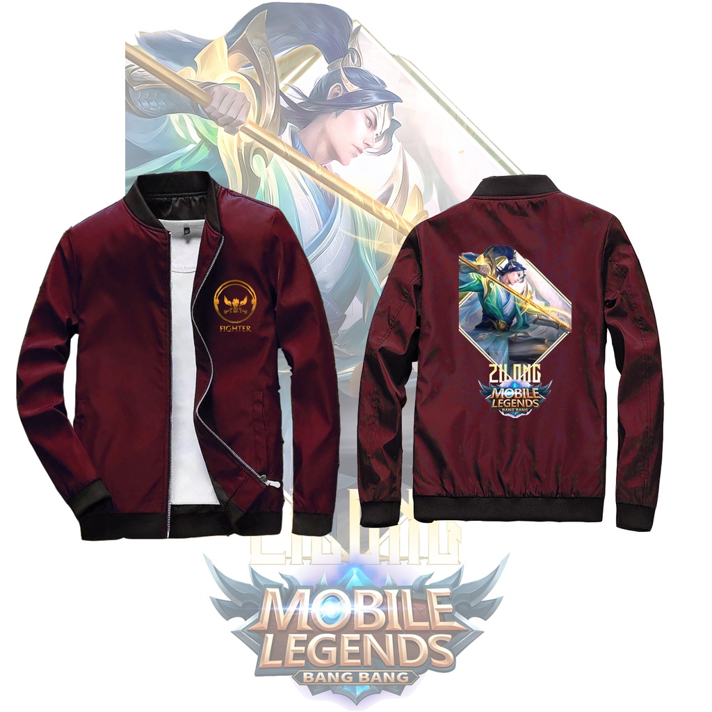 Fashion Mobile legends bomber back printed #zilong | Shopee Philippines