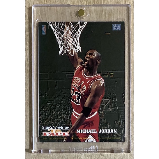 Michael Jordan/Harold Miner 1993 SkyBox Hoops Face to Face Foil Card # ...