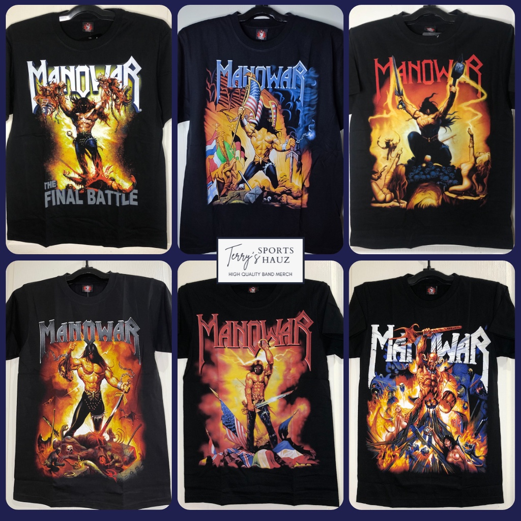 MANOWAR BAND SHIRTS ROCK YEAH ASSORTED DESIGNS | Shopee Philippines