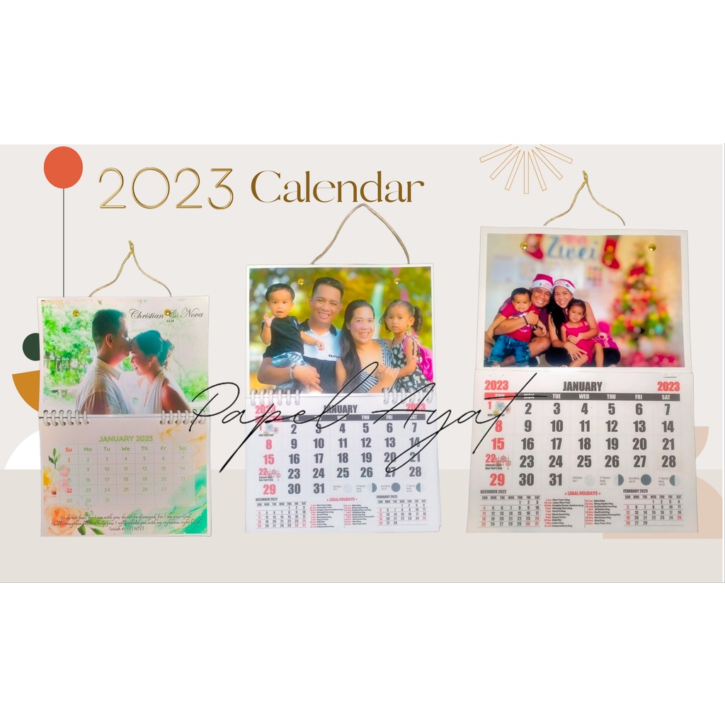 Customized Calendar 2023 (Read Descriptions) | Shopee Philippines