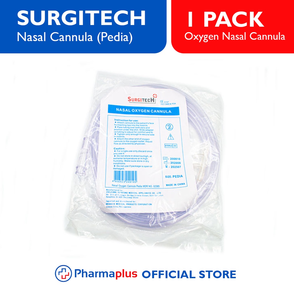 SURGITECH Oxygen Nasal Cannula Pedia | Shopee Philippines