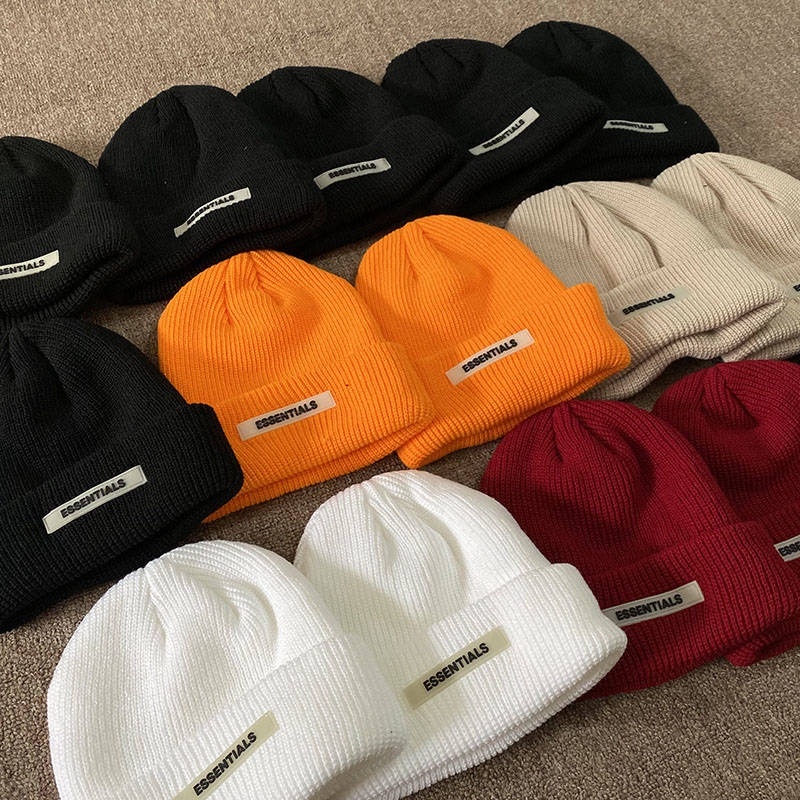 ESSENTIALS Knit Bonnet Hat for Men Women Unisex High Quality Fashion ...