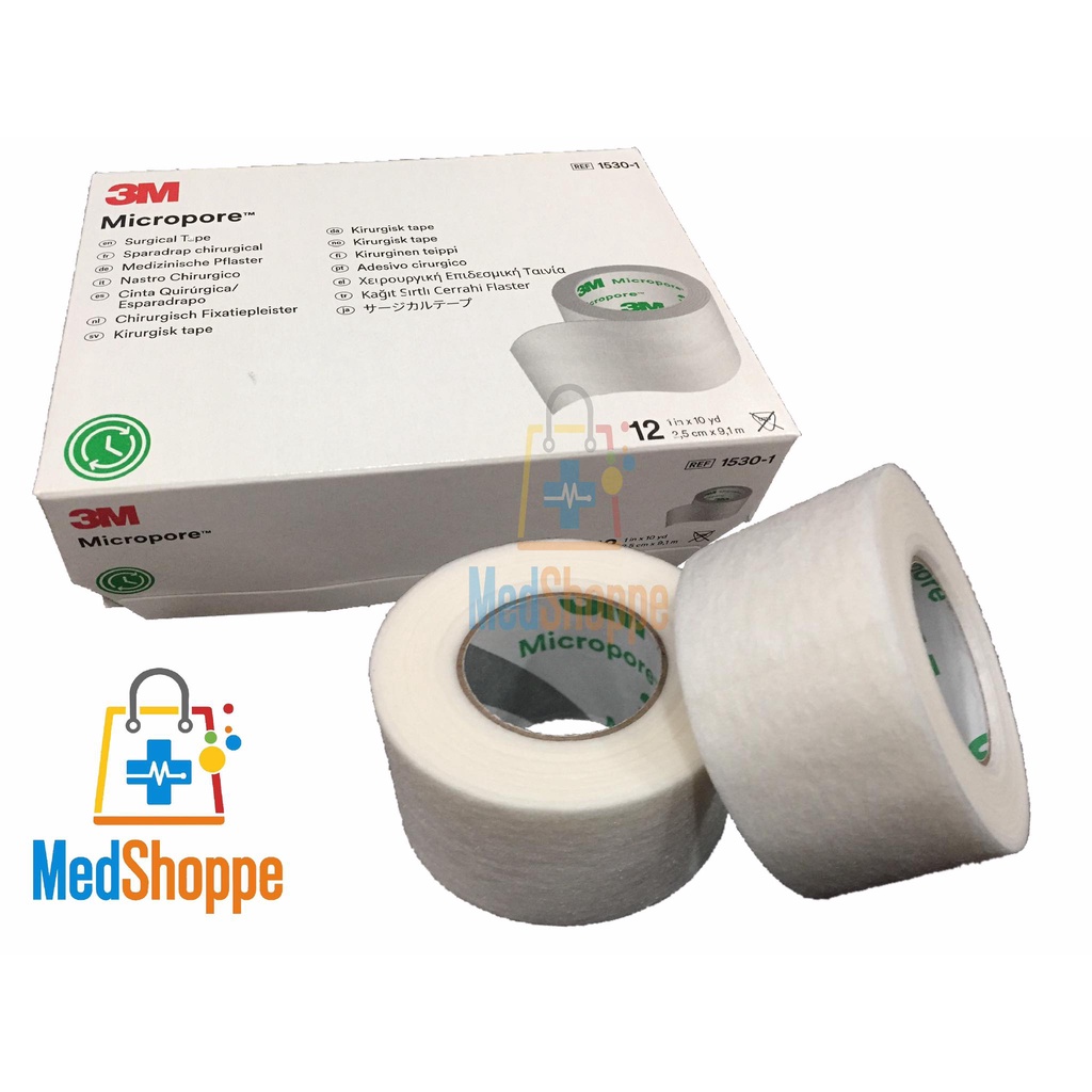 3M MICROPORE SURGICAL TAPE 1inch x 10 yards USA (SOLD PER BOX) | Shopee ...