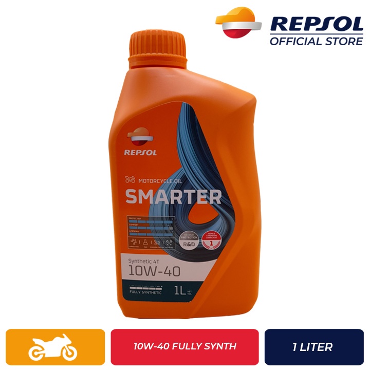 Repsol Moto Oil Smarter 10W40 Full Synthetic 1L | Shopee Philippines