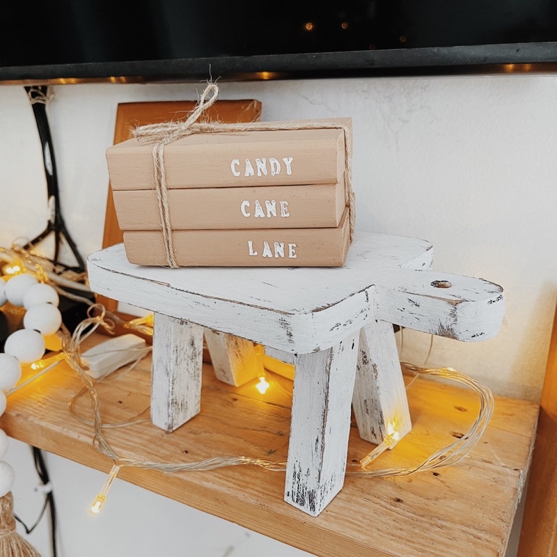 Rustic White Brew Bench Pedestal Riser (Bridget) | Shopee Philippines