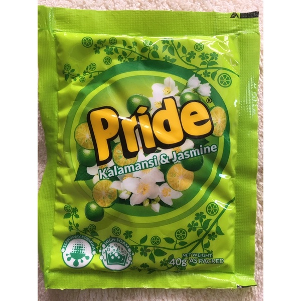 Pride detergent powder Kalamansi & Jasmine 40g by 6s | Shopee Philippines