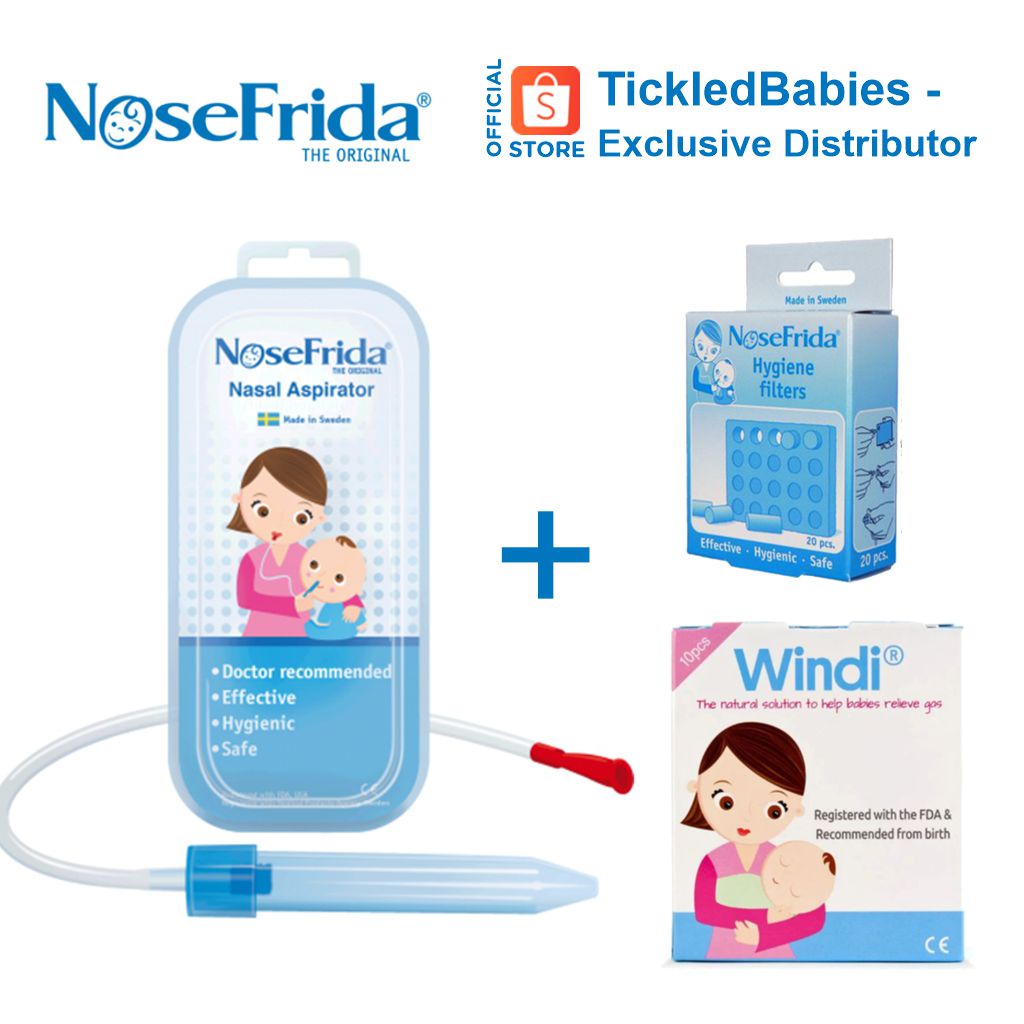 Nosefrida Fuss Buster Value Pack ( Nose frida Nasal Aspirator , Windi ...
