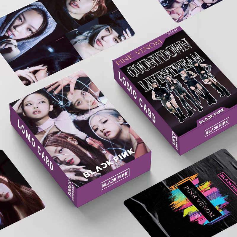 Blackpink Pink Venom Photocard Double-sided Color Printing Lomo Card ...