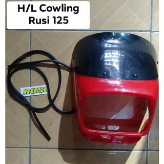 Motorcycle Head Light Cowling Rusi 125 (Black / Red / Blue) | Shopee ...