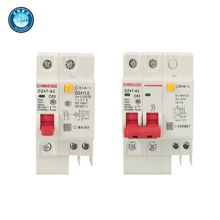 1 PCS DZ47LE-63 10A 16A 20A 25A 32A 40A 50A 63A household leakage protector RCCB miniature ...