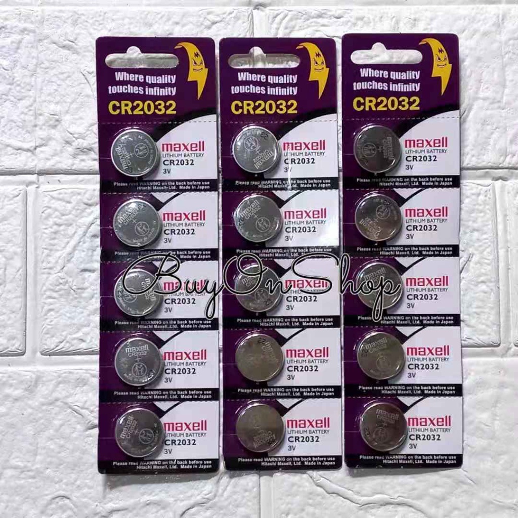CR2032 Original Maxell Lithium Coin Cell Battery 3V Japan Made | Shopee ...