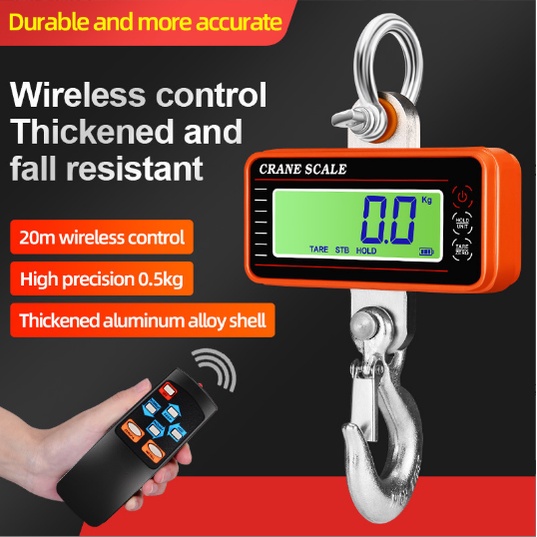 500kg / 1000kg with remote control digital crane crane scale Heavy ...