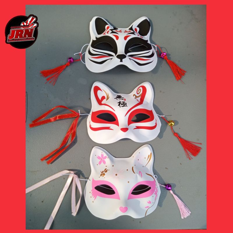 Japanese Kitsune Cat Mask - JDM Japan Inspired | Shopee Philippines