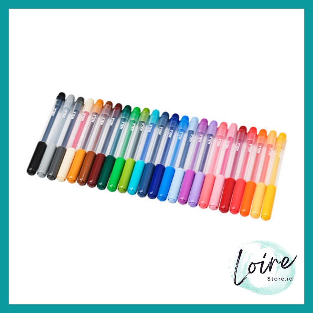 Color Marker | Color Ink Pen | Mala IKEA Contents 24 PCS | Shopee ...