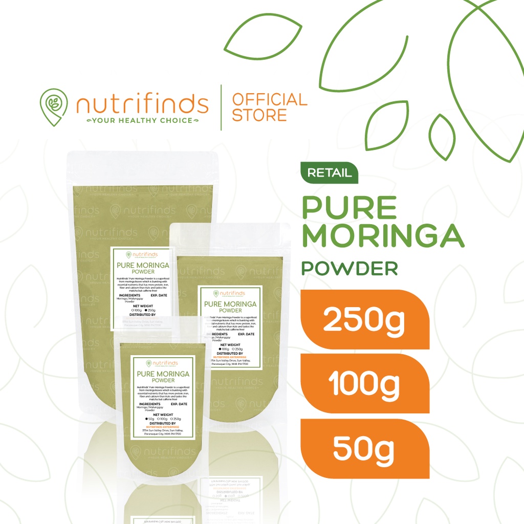 Nutrifinds® Moringa / Malunggay Powder - RETAIL | Shopee Philippines