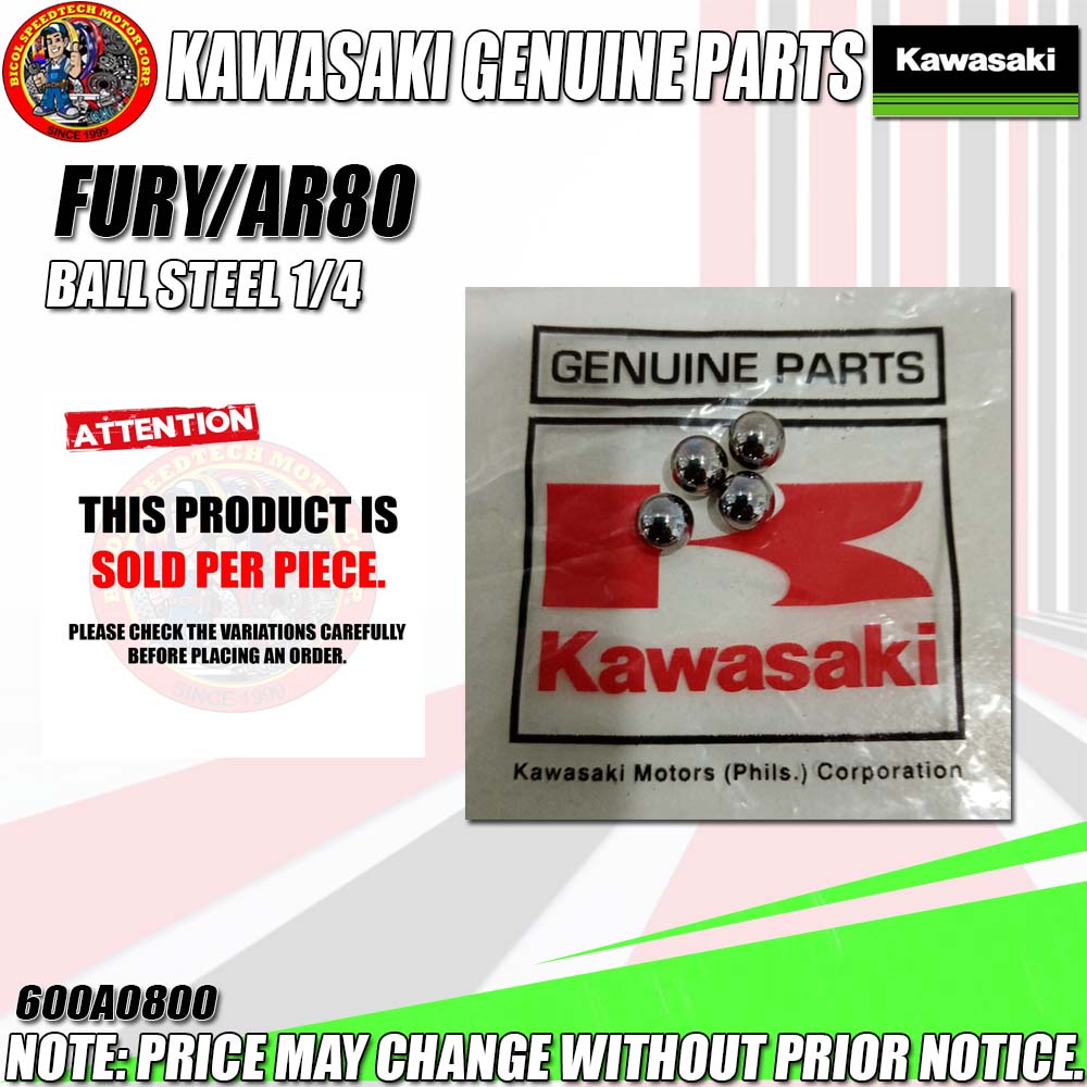FURY/AR80 BALL STEEL 1/4 (KMC) (GENUINE: 600A0800) SOLD PER PIECE ...