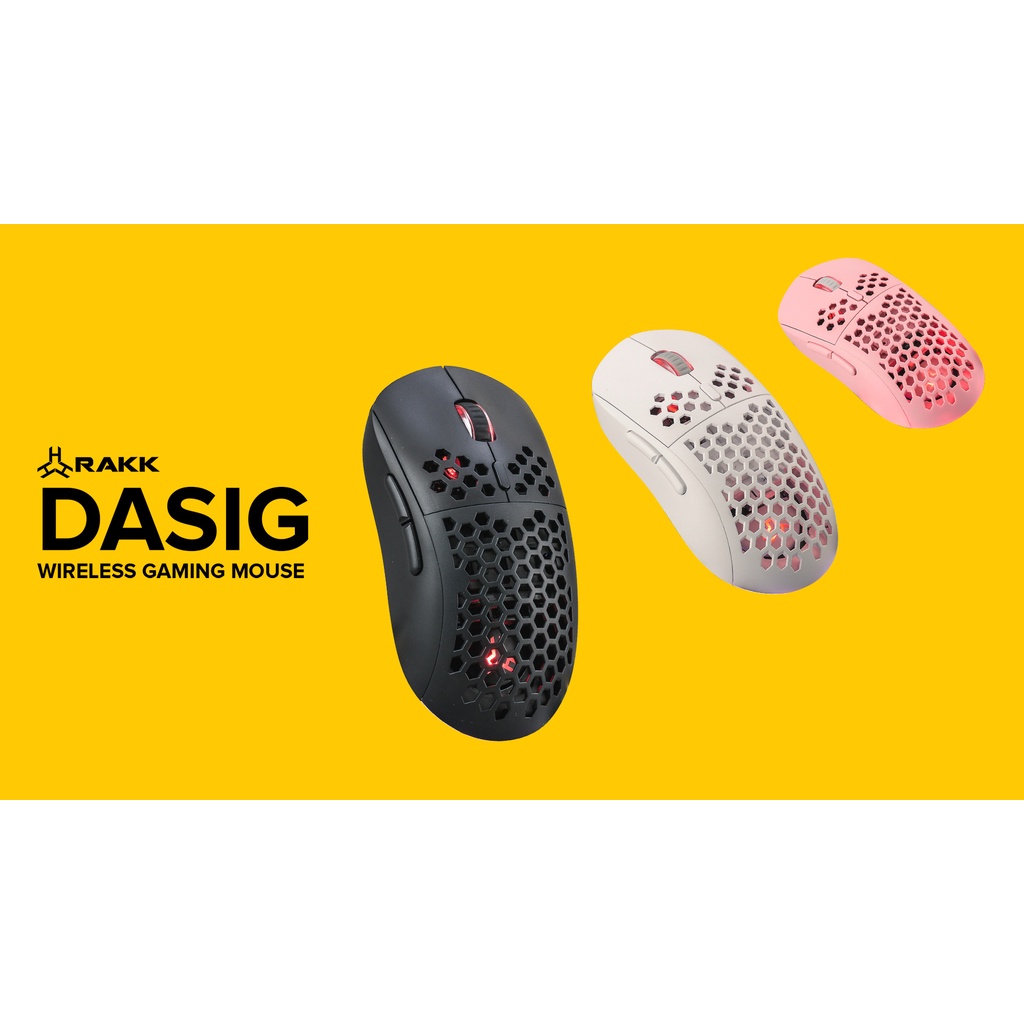 RAKK DASIG WIRELESS RGB GAMING MOUSE |3325 Sensor|Huano Blue Switch ...