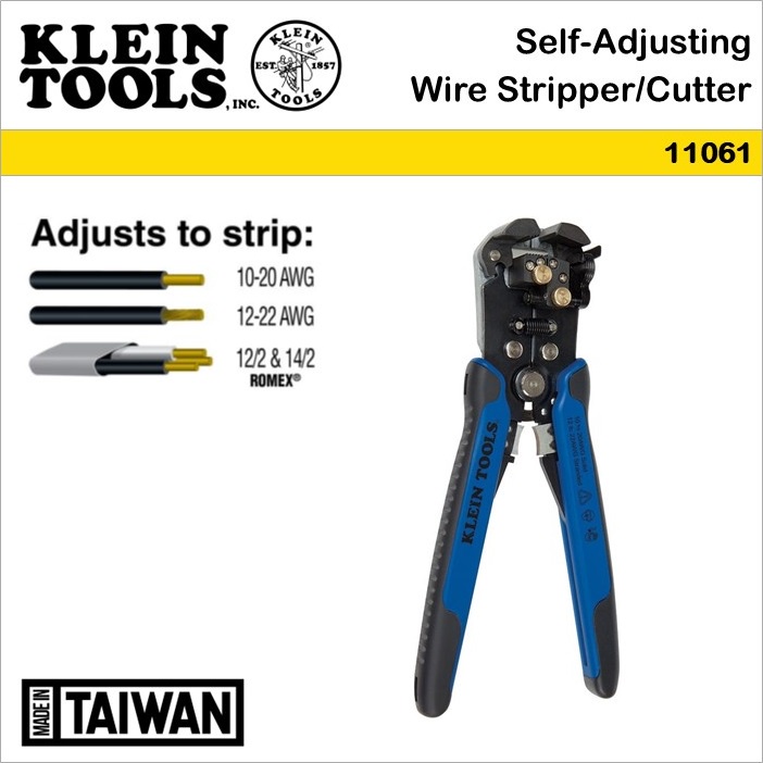 Klein Tools Self-Adjusting Wire Stripper/Cutter - 11061 | Shopee ...