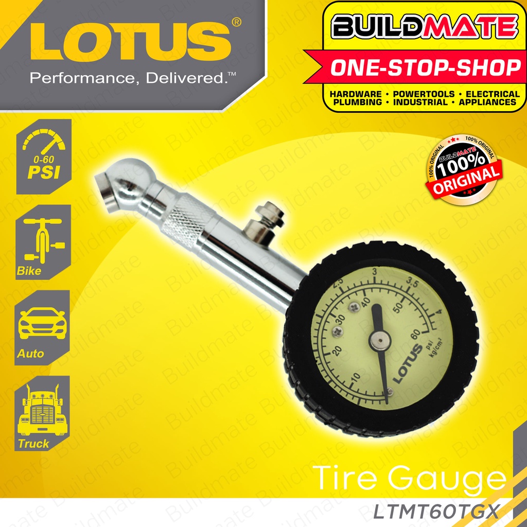 LOTUS Handy Tire Gauge 0-60 PSI Tire Pressure Detectors Air Pressure ... LOTUS Handy Tire Gauge 0-60 PSI Tire Pressure Detectors Air Pressure ...