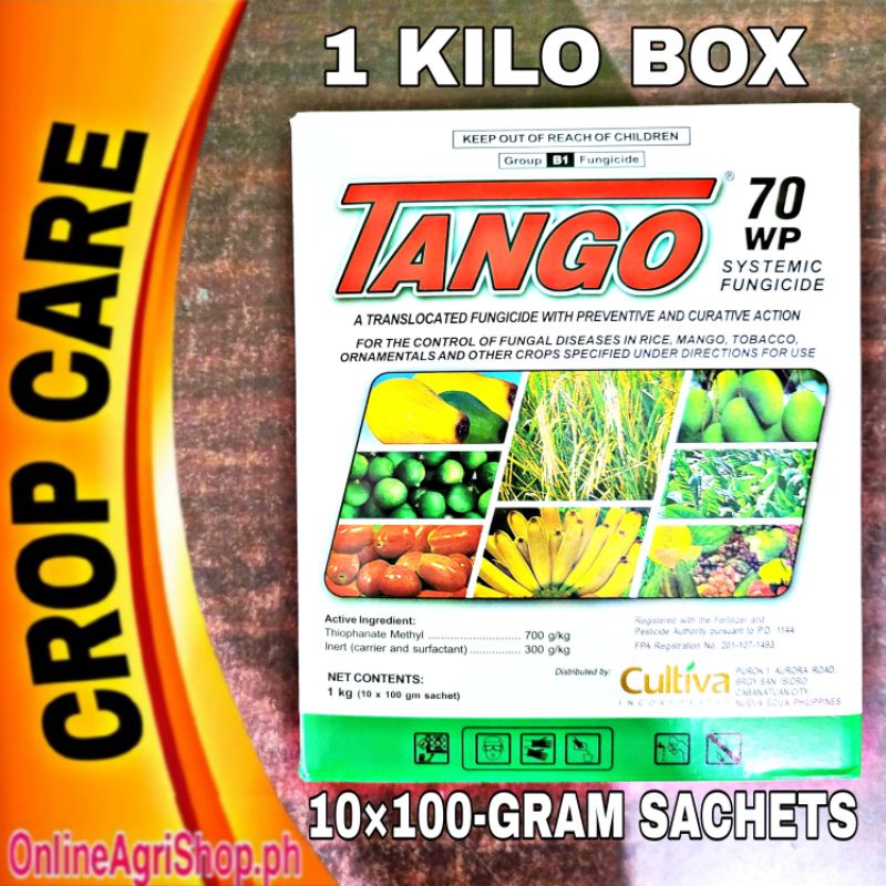 TANGO 70 WP SYSTEMIC FUNGICIDE ACTIVE INGREDIENT: THIOPHANATE METHYL (1 ...